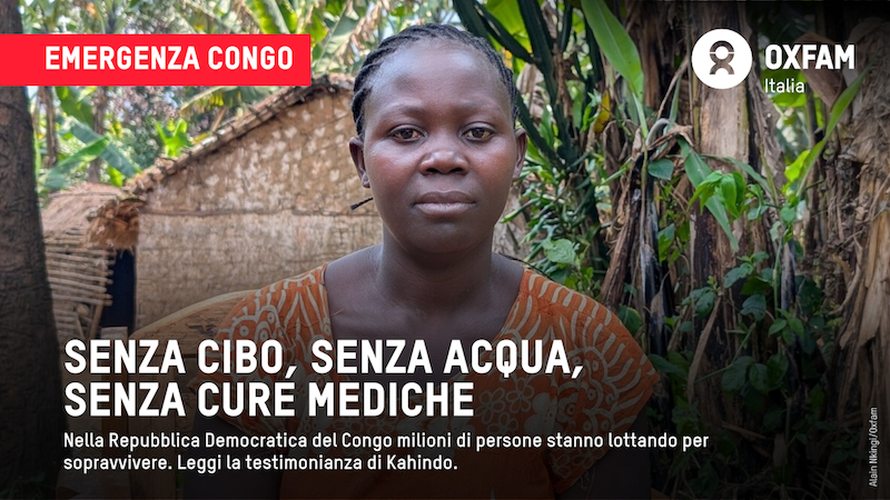 Distruzione delle infrastrutture idriche e sanitarie in Congo - Oxfam